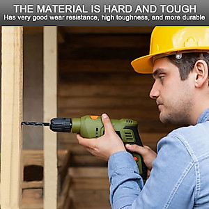 Toega Hex-Shank Drill Bits - Carbide Drill Bits with Case(12-Pack), Diamond Drill Bits, Metric Drill Bit Set for Steel Copper Aluminum Zinc Alloy Cast Iron Sheet Metal Wood Plastic