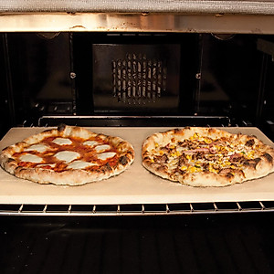 Unicook Extra Large Pizza Stone 22 Inch, Durable Rectangular Baking Stone 22" x 14", Industrial Commercial Home Oven Pan, Thermal Shock Resistant, Ideal for Grilling Baking Several Pizzas Bread