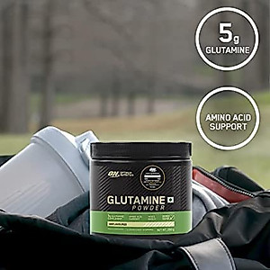 Glamzy Optimam Nutritions L-Glutamine Powder, Amino Acid Support & Muscle Recovery, 5g Glutamine per Serve, 250 Gram, 50 Serves