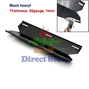 Direct Store Parts DP118 (4-Pack) Porcelain Steel Heat Plates Replacement for Charmglow, Nexgrill, Jenn-Air, Costco Kirkland, Sterling Forge, Glen Canyon Gas Grill Models (4)