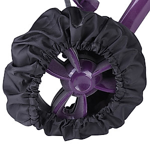 4Pcs Baby Stroller Wheel, Wheelchair Tire Protector Black Child Kid Baby Stroller Wheel (S)