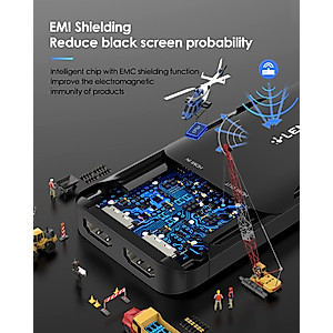 LENTION USB 3.0 HDMI Video Capture Card,1080p60 HD Video Streaming and Game Capturing, HDMI Passthrough, Work with OBS, Xbox, PS4, Switch for Live Broadcast, Gaming, and Recording(V90,Black)