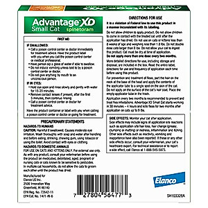Advantage XD Small Cat Flea Prevention & Treatment For Cats 1.8-9lbs. | 1-Topical Dose, 2-Months of Protection Per Dose