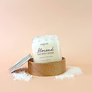 Spa Life Almond Salt Body Scrub Infused with Coconut Oil