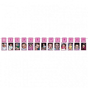 1st Birthday Girl Photo Garland Kit - 12', 1 Pack