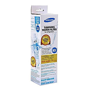 SAMSUNG Hafcin DA29-00020B HAF-CIN/EXP Fresh Refrigerator Water Filter, 1 Pack, White