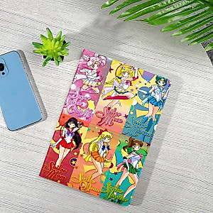 Cute Tablet Case for Samsung Galaxy Tab S7 FE/S8 Plus 2022/S7 Plus Case 12.4 Inch, Anime Cartoon Pattern Design Cases for Women, PU Leather Folio Back Cover Funda for SM-X800 X806 T970 T975, Comics 2
