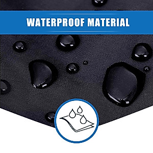 Bike Cover for 2 or 3 Bikes, XL Waterproof Outdoor Bicycle Cover Oxford Fabric Storage Rain Sun UV Dust Wind Proof Motorcycle Covers for Mountain Road Electric Bike Tricycle Cruiser (XL)