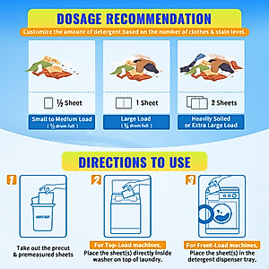 FIXSMITH Laundry Detergent Sheets - 200 Loads (100 Sheets) Fresh Linen Scent - Hypoallergenic,Eco Friendly Laundry Detergent Strips Ultra-Concentrated Travel Detergent Sheets.Plastic-Free,Liquidless