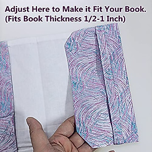 PUPUZAO A5 Book Cover ( Sunset Glow ) Hard Book Sleeve Cover for Paperback,Journal,Diary,Novel,Washable Fabric,Fits Thickness Adjustable