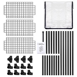 Star20XX 3-Shelf Wire Rack with Cover, Inclouding One Cover