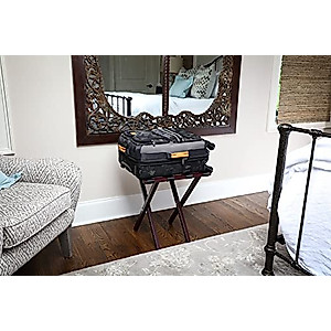 Wholesale Hotel Products Compact Metal Luggage Rack, Brown Powder Coat Finish, No Assembly Required