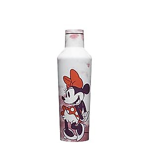 Corkcicle Disney Minnie Mouse Insulated Canteen Travel Water Bottle, Triple Insulated Stainless Steel, Screw-on Cap, Keeps Beverages Cold for 25 Hours or Warm for 12 Hours, 16 oz