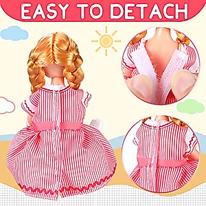 16 Pcs Girl Doll Clothes Lovely Outfits Mini Doll Clothes 6 Inch Dolls Clothes and Accessories for Kids Birthday Outfit (Girls)