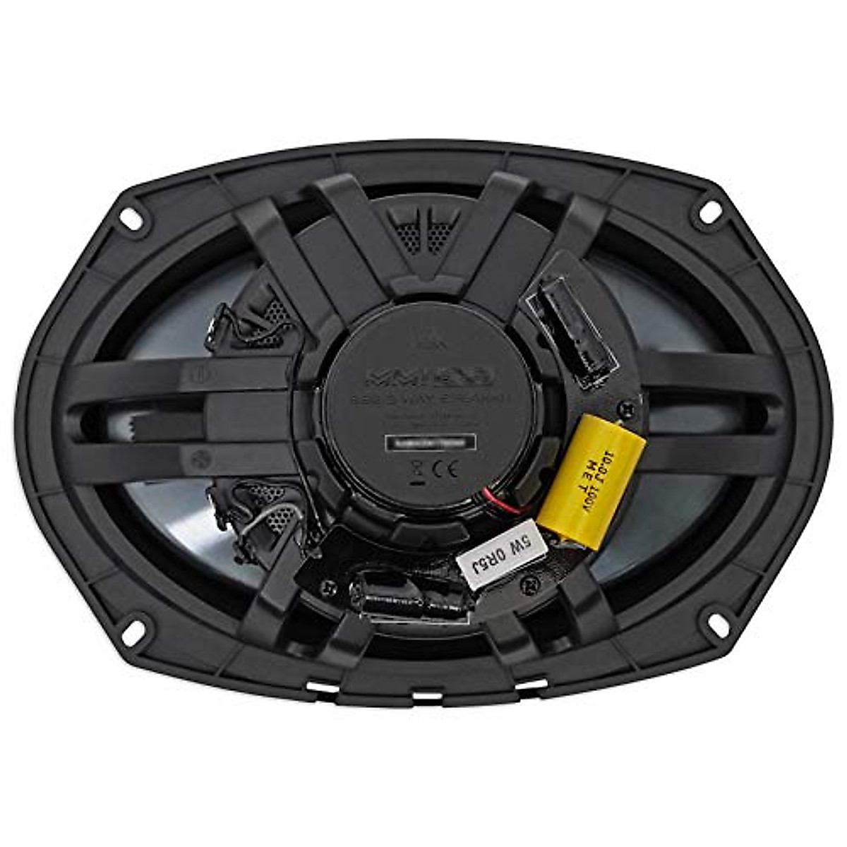 Polk Audio (2) MM692 6x9 900w 3-Way Car Audio/Marine Speakers+2-Ch Amp+Wire Kit