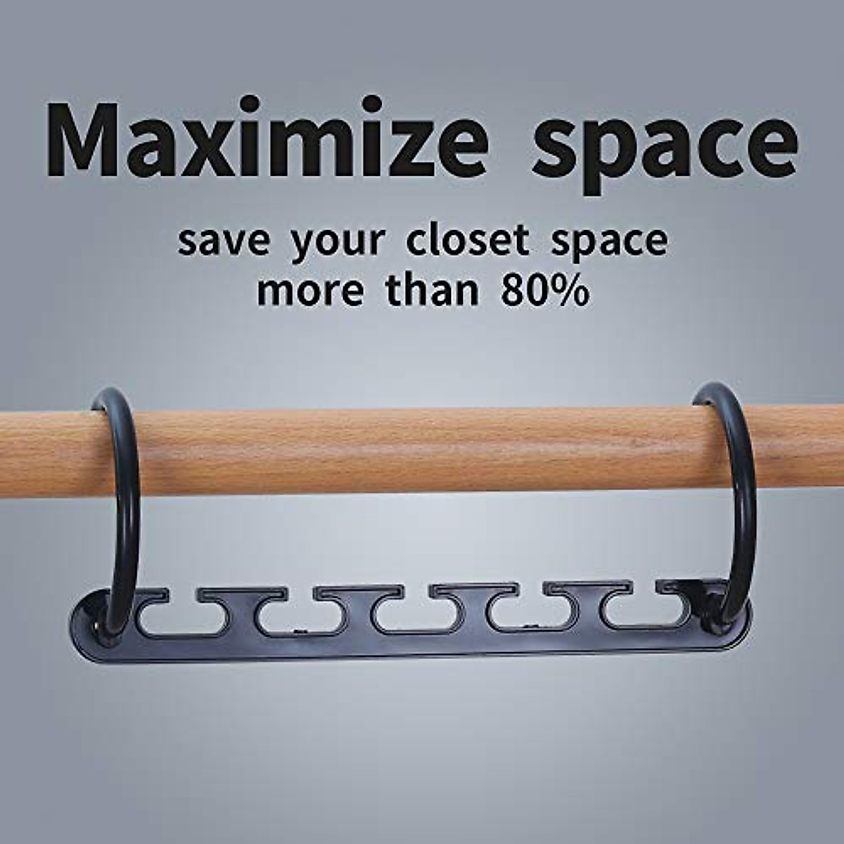 Multifunctional Magic Plastic Hanger Non-Slip Drying Rack to Save Space Household Wardrobe Storage Artifact Hanger Pack of 6