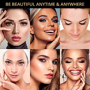 10-Pairs Magnetic Eyelashes Kit With Mirror Case Strong Magnetic Waterproof Magnetic Eyeliner Natural Look Different Lengths&Densities False Lashes No Glue Needed