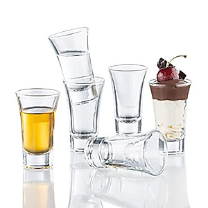 M&N HOME 6-Pack Heavy Base Shot Glass Set, 2-Ounce Shot Glasses