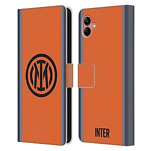 Head Case Designs Officially Licensed Inter Milan Third 2023/24 Crest Kit Leather Book Wallet Case Cover Compatible with Samsung Galaxy A04 (2022)