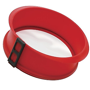Norpro Silicone Springform Pan with Glass Base, 9in/23cm, As Shown