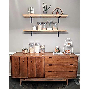 2 Pack - Angle Shelf Bracket, Iron Shelf Brackets, Metal Shelf Bracket, Industrial Shelf Bracket, Modern Shelf Bracket, Shelving
