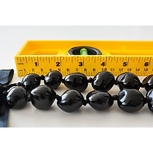 Aloha Outlet Black Kukui Nut Lei Necklace - 6 pack