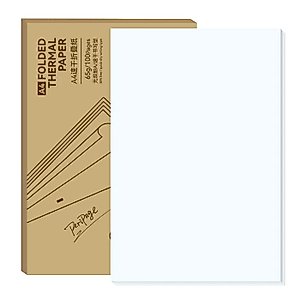 A4 Thermal Paper, 210 x 297 mm - 100 Sheets, for Brother PocketJet PJ762/PJ763MFi, HPRT MT800/MT810, PeriPage A40 Printers, Printing Paper Size 8.26" x 11.69"