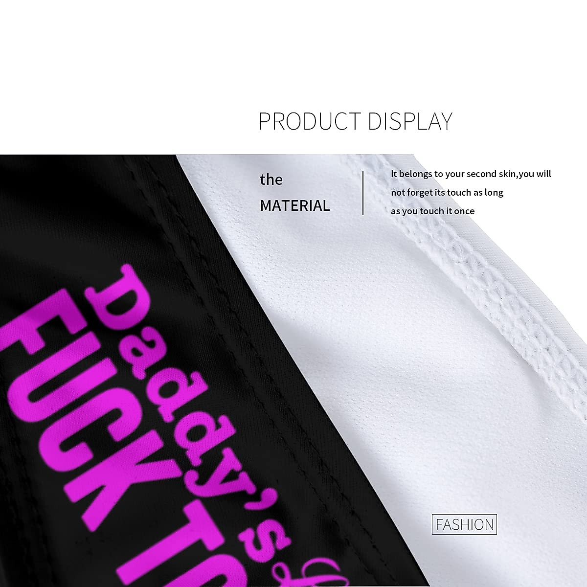 BAIJIAOYUN Daddys Little Lil Fuck Toy Women's Thongs Underwear Seamless Panties X-Small, Gifts for Wife Girlfriend