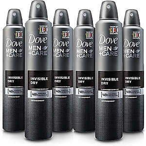 6 Cans of Dove Men+Care Invisible Dry 150ml Anti-Perspirant Anti-Transpirant Spray