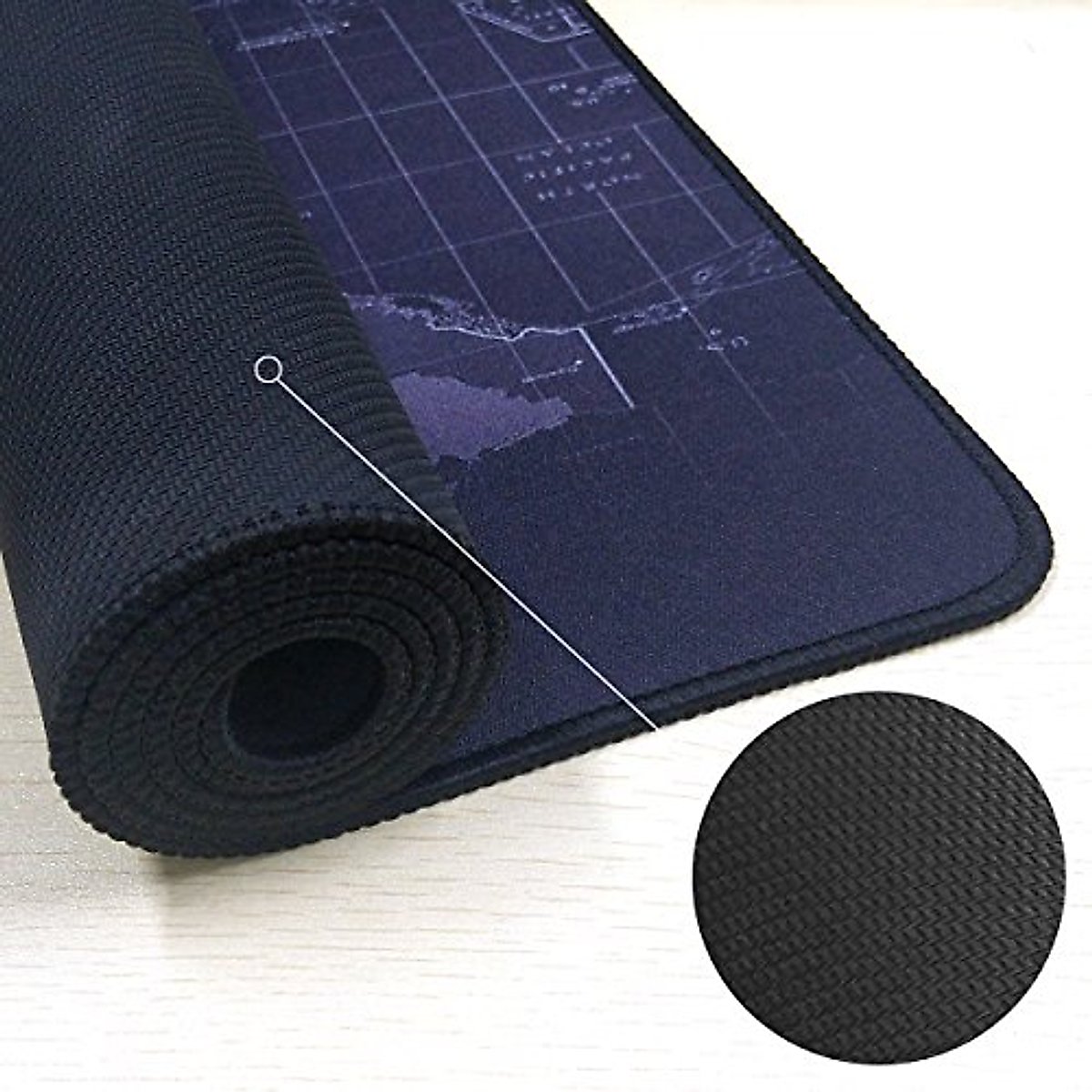 Large Gaming Mouse Map Pad with Nonslip Base-31.5x11.8x0.15 Inch|Extended XXL Size, Heavy|Thick, Comfy, Foldable Mat for Desktop, Laptop, Keyboard& More|Enjoy Precise & Smooth Operating Experience