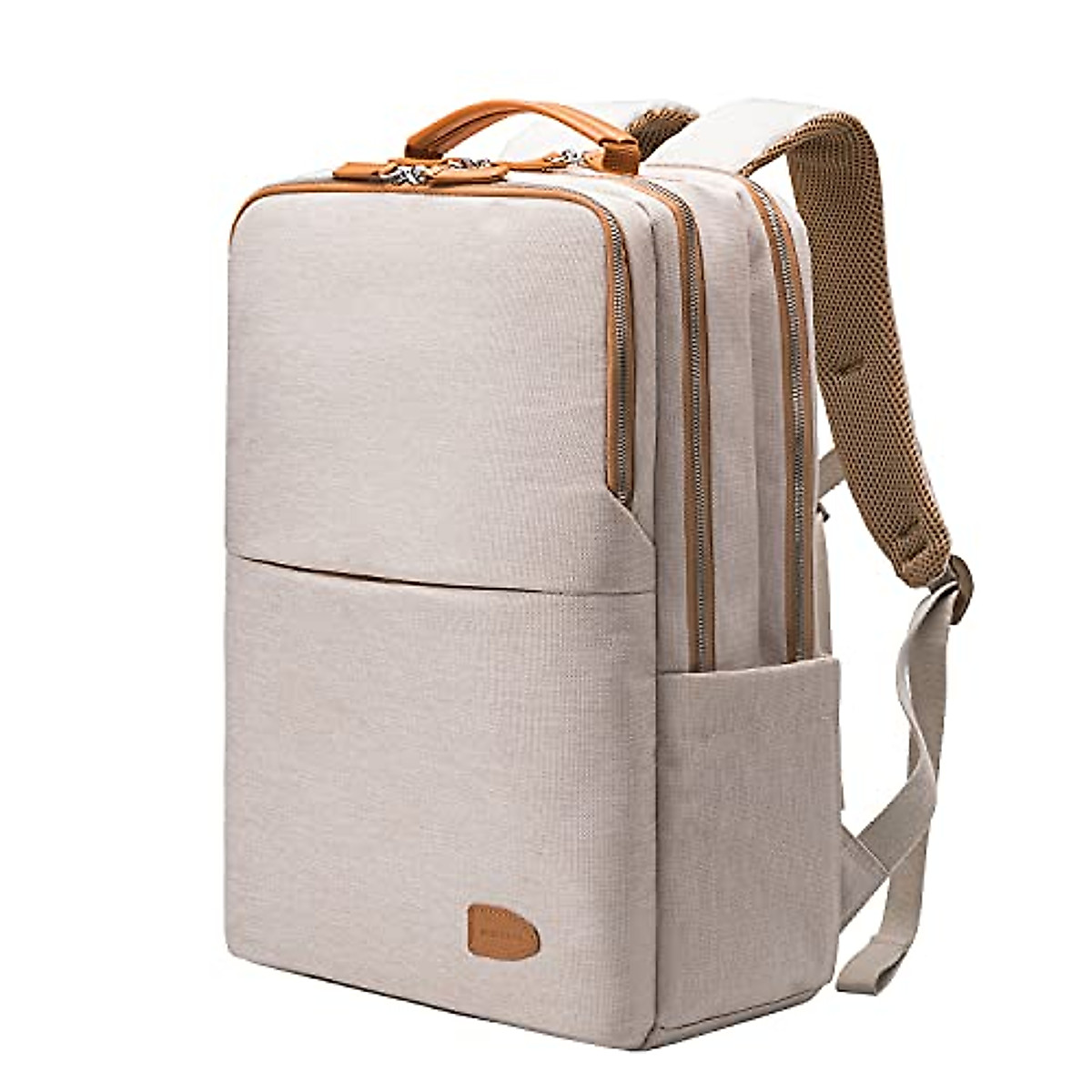 NOBLEMAN Backpack For man and women, Travel Bag Business Computer Backpacks Laptop Backpack, Waterproof School Backpack, Daypack, USB (Beige plus) with Organizer case bag