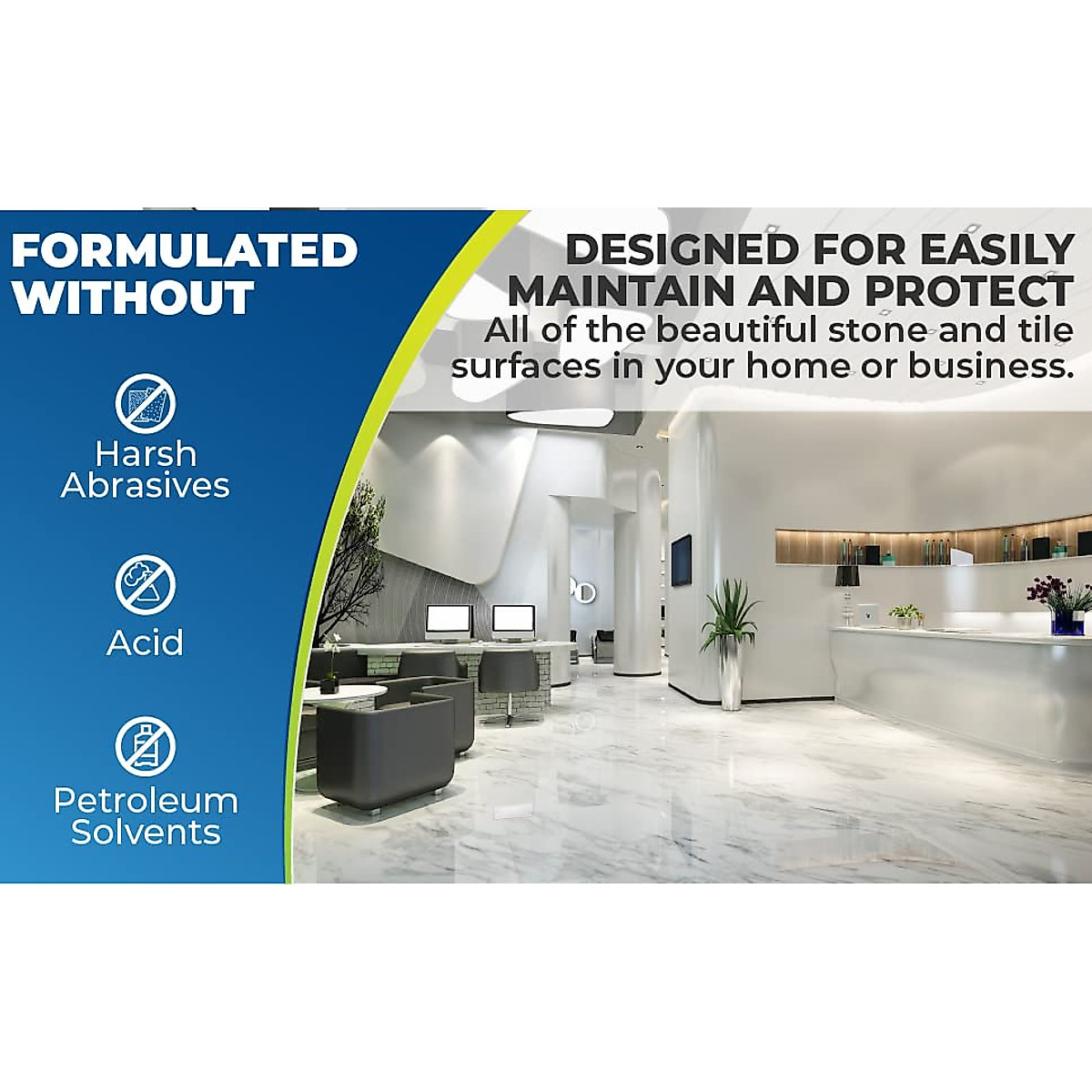 Black Diamond Stoneworks Limestone and Travertine Floor Cleaner: Natural Stone, Marble, Slate, Polished Concrete 1- Gallon AND Stone & Tile Intensive Deep Cleaner, Limestone and Travertine1-QT