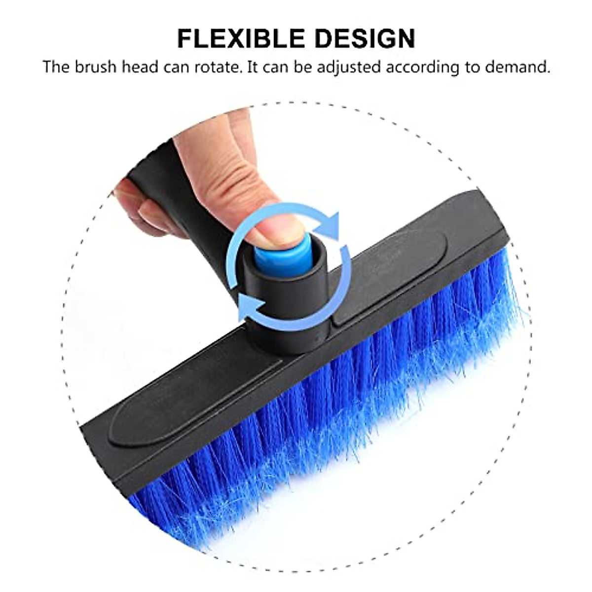 LIOOBO Metal Snow Shovels Snow Remover Brush for Car: Snow Brush and Detachable Ice Scraper Shovel Ergonomic Foam Grip Car Clean Tool for Cars Trucks SUV Multitools Snow Pusher Shovel