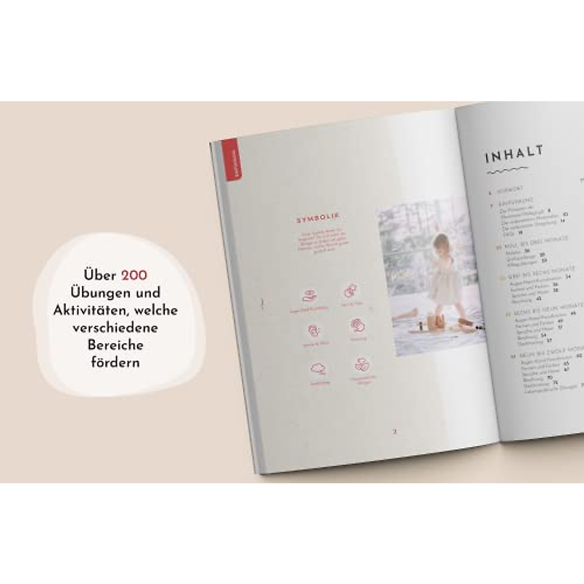 Das Montessori Buch für Babys und Kleinkinder: 200 kreative Aktivitäten für zu Hause – achtsam Aufwachsen und spielerisch die Selbstständigkeit fördern (Montessori Ideen für zu Hause) (German Edition)