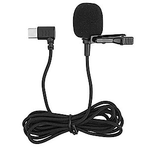 Action Camera Type C Microphone, 20‑16000HZ Frequency Block Noise Action Camera Microphone for Cycling for Outdoor for Game