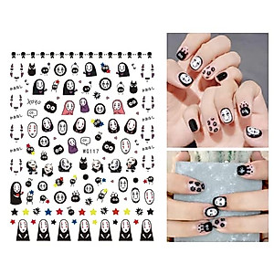 8 Sheets Halloween Nail Art Stickers Decals Self-Adhesive Pegatinas Uñas Cute Ghost Pumpkins Skull Spider Web Nail Supplies Nail Art Design Decoration Accessories