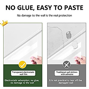 Clear Sticker Back Plastic Roll, Self Adhesive Transparent Books Covering Kitchen Protective Backsplash, Pet Scratch Protector 45x200cm