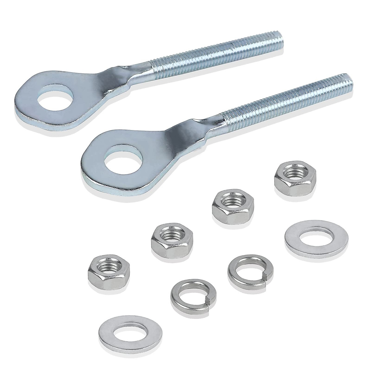 FLYPIG 0.4" 12MM Chain Axle Adjuster Tensioner for 50CC 70CC 90CC 110CC 125CC ATV Quad Dirt Bike Taotao Buyang Coolsport Kazuma Sunl Roketa CRF50 CRF70 CT70 XL75 XR50 XR70 XR80 XR100 Z50R Z50A Z50