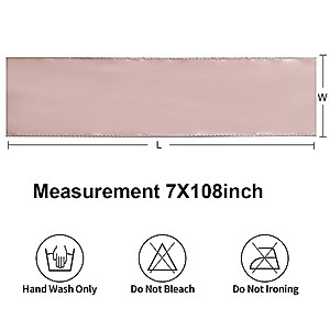 Gankar Wedding Chair Sashes Satin Bows 7x108 Inch Party Chairs Accessories Ribbon Knots Ties for Marry Banquet Baby Shower Hotel Restaurant Christmas Decoration Activity (50 Pieces, Blush Pink)