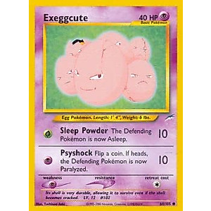 Pokemon Singles - Exeggcute - 64/105 - Common - Unlimited Edition - Neo Destiny