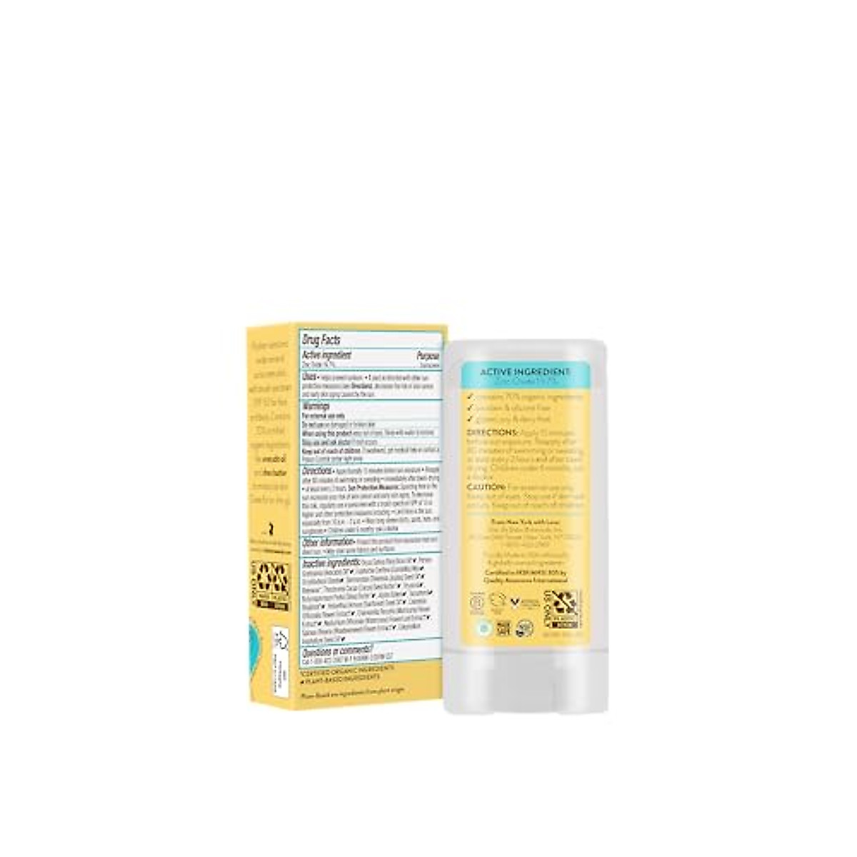 Babo Botanicals Super Shield SPF 50 Stick Sunscreen - 70% Organic Ingredients - Natural Zinc Oxide - For all ages - NSF & MADE SAFE Certified - EWG Verified - Water Resistant - Fragrance-Free