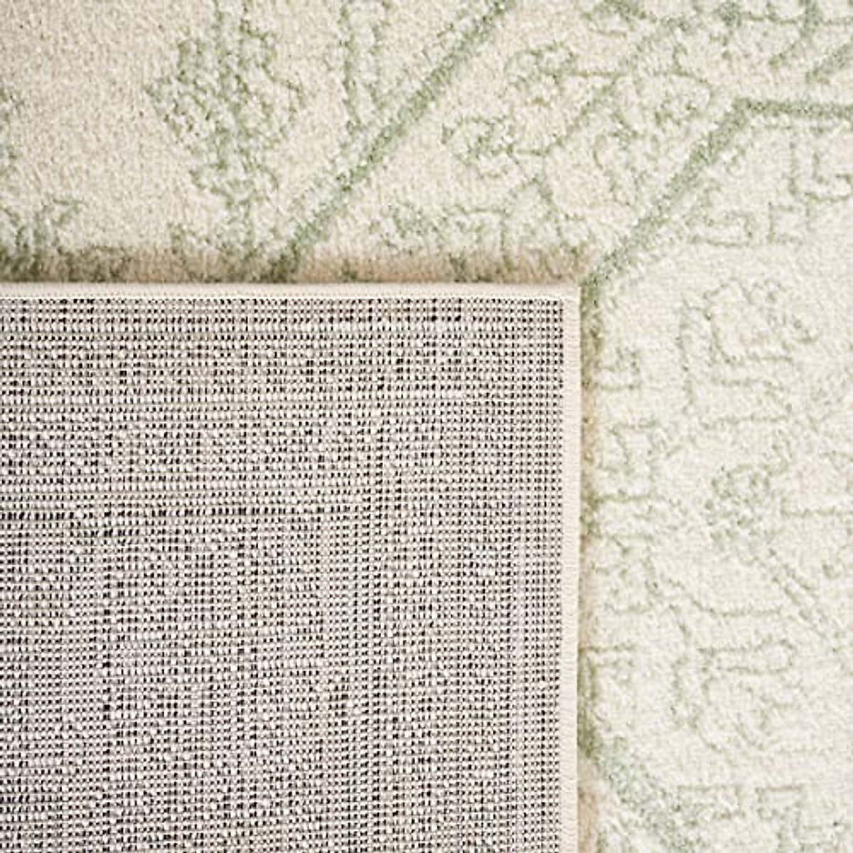 Safavieh Adirondack Collection 4' x 6' Sage/Ivory ADR108W Oriental Medallion Non-Shedding Entryway Living Room Foyer Bedroom Accent Rug