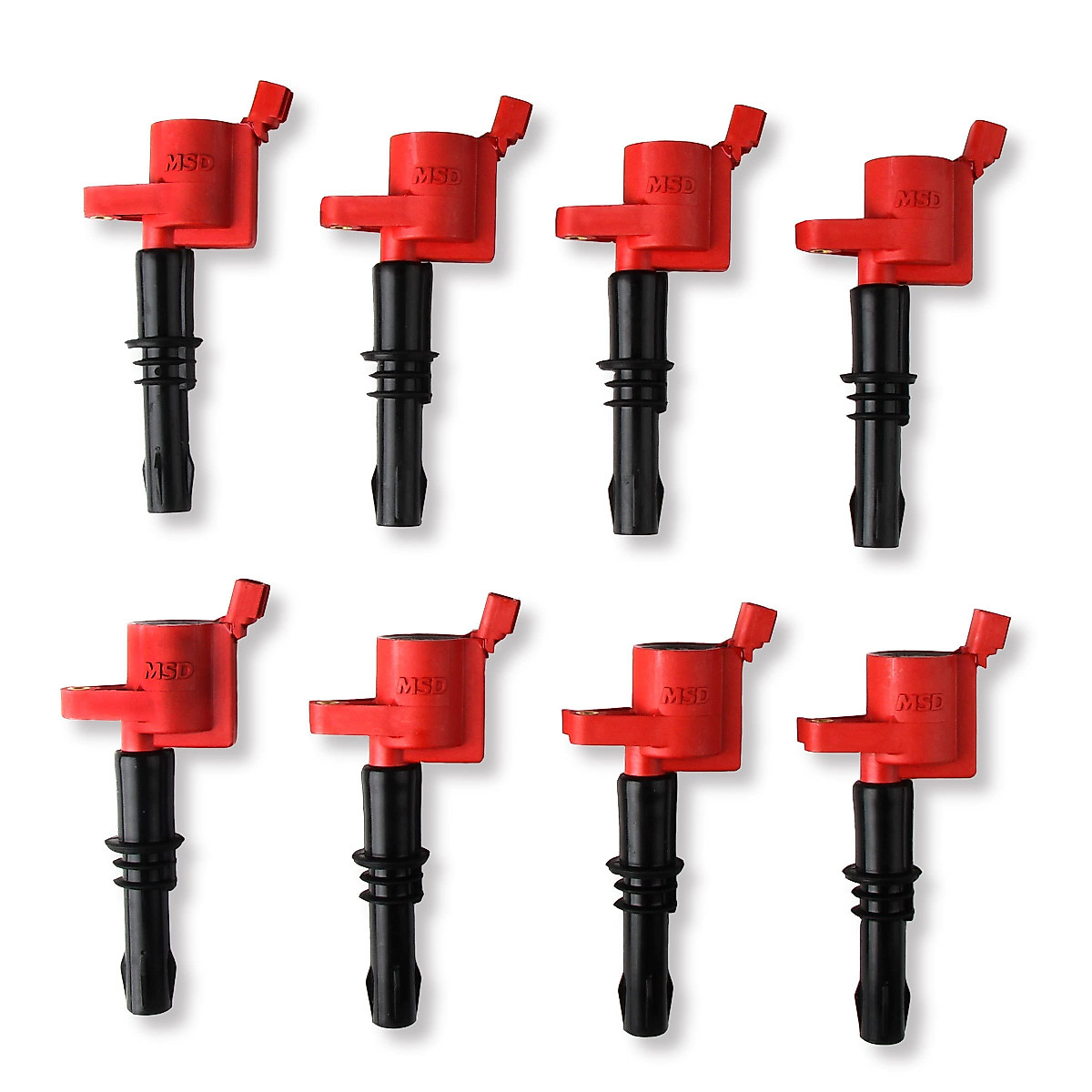 82438 MSD Ignition Coil - Blaster - Ford 3-Valve V8 - Red - 8-Pack