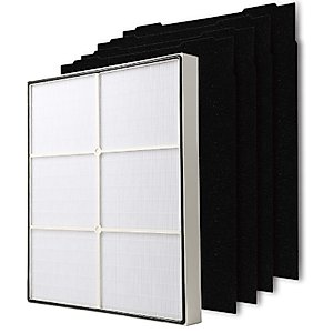 Gazeer Replacement 1 HEPA Filter + 4 Carbon Filters Compatible with Whirlpool Whispure 8171434K 1183054K 1183054 AP300 AP350 AP450 AP510