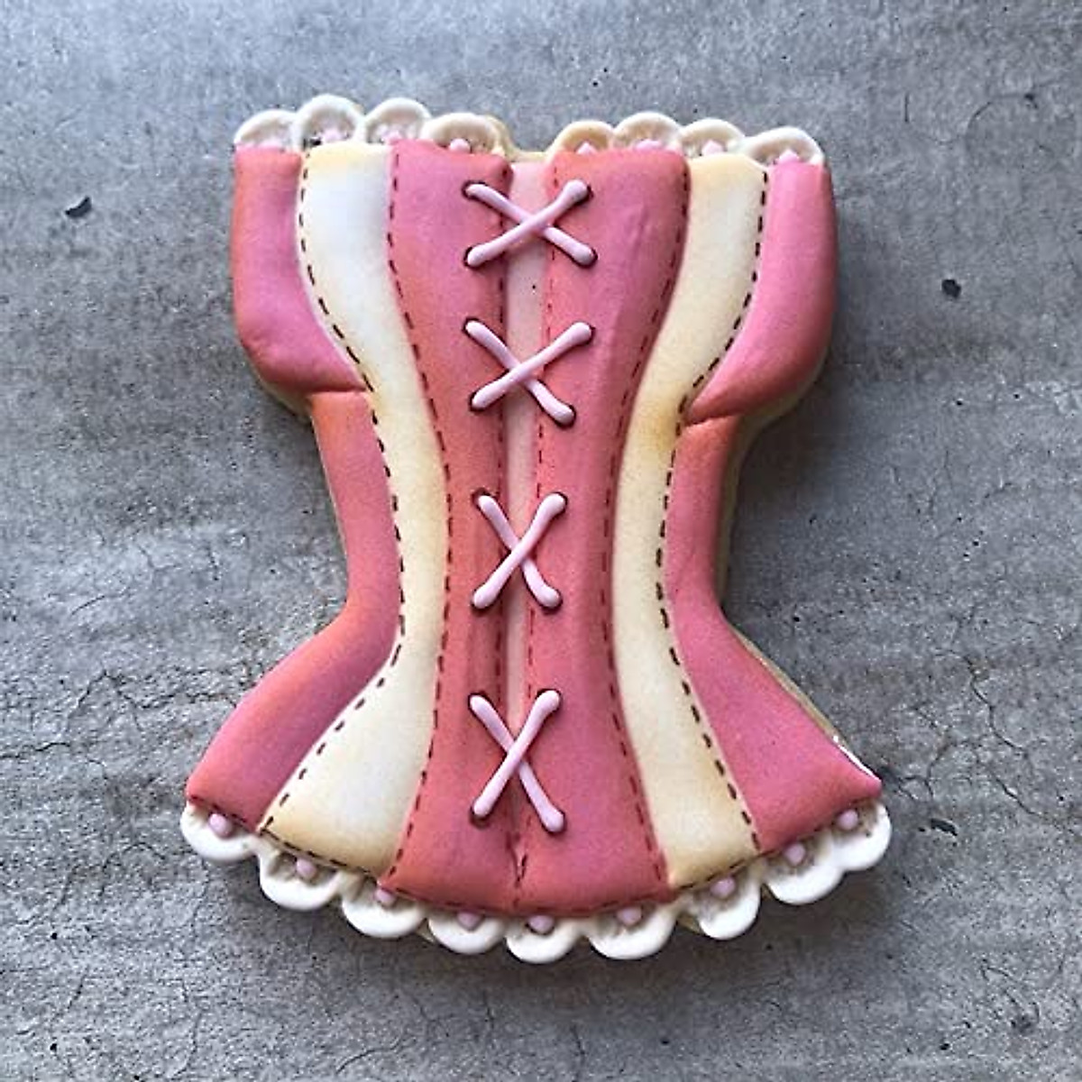 KENIAO Corset Dress/Bathing Suit Cookie Cutter, 3.5", Stainless Steel