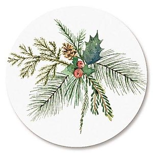 Bringing Home the Tree Christmas Envelope Seals - Set of 72 Holiday Envelope Stickers