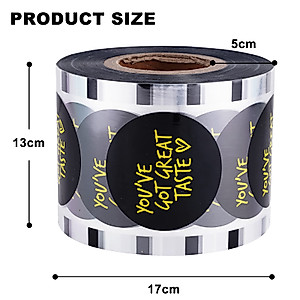 JIAWANSHUN Tea Cup Sealer Film Roll Cup Sealing Film PP Plastic Sealing Film 3000pcs Roll for Plastic Cup 90-105mm (3.55"- 4")