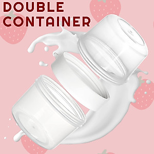 Sumind 4 Pcs Parfait Cups Cereal Container Overnight Oat Container with Lids Cereal Cup Parfait Cups Oatmeal Fruit Yogurt Food Storage Containers Parfait Cups with Lids Reusable, 22.7 Oz Total