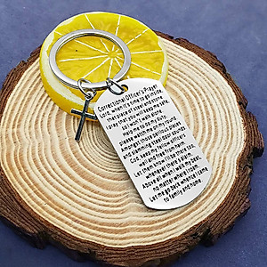 Vadaka Correctional Officer Keychain Prayer Jewelry Christian Gift Religious Jewelry Thanksgiving Day Christmas Birthday Gift from Correctional Officer Mom Wife Daughter