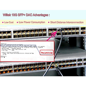 [Red Colored] 0.5m 10G SFP+ DAC Twinax Cable, 10Gbase-CU SFP+ Copper Cable, Compatible for Cisco SFP-H10GB-CU0.5M, Ubiquiti, Mellanox, Mikrotik, Netgear, Supermicro